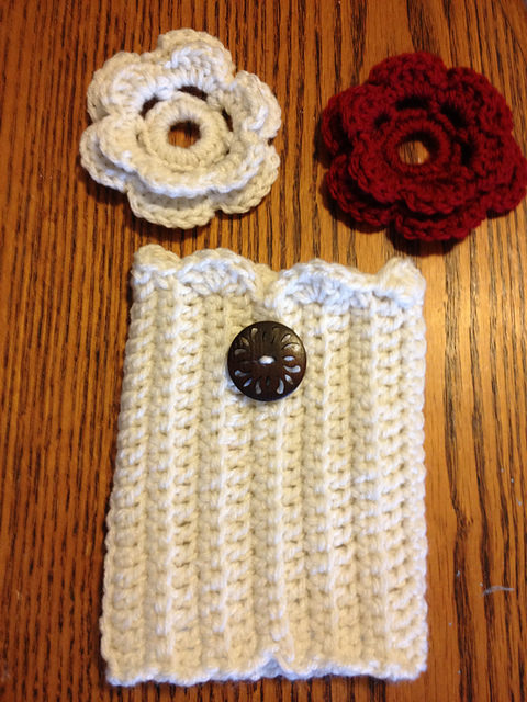 Ravelry: Scalloped Boot Cuffs with Flowers pattern by Crystal Barker