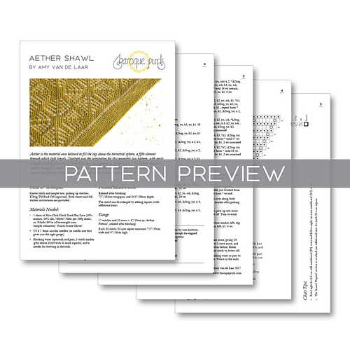 Ravelry: Aether Shawl pattern by Amy van de Laar