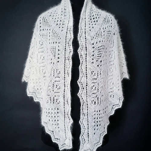 Ravelry: White Snow triangle pattern by Svetlаnа Loginovа