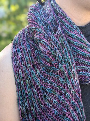 Ravelry: Meandering Flow Scarf (DK) pattern by bean.town.shu