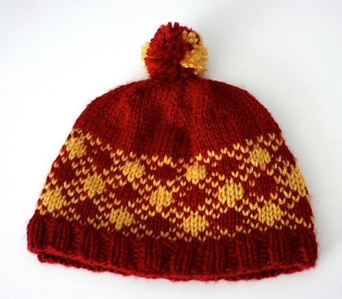 Ravelry: Two-Color Gingham Stripe Beanie pattern by beartifix designs