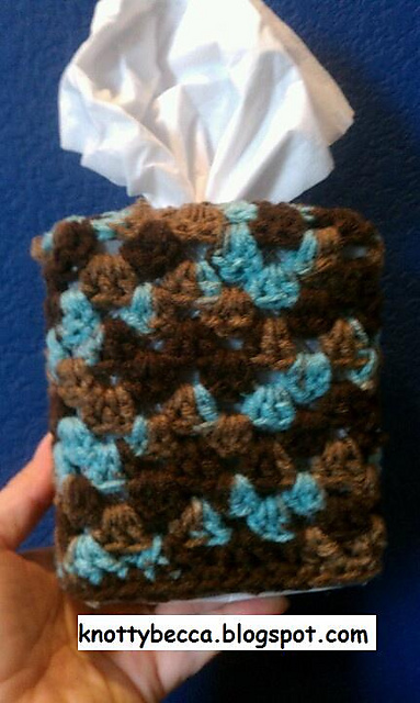 Ravelry: Small Granny Tissue Box Cover pattern by Becca B