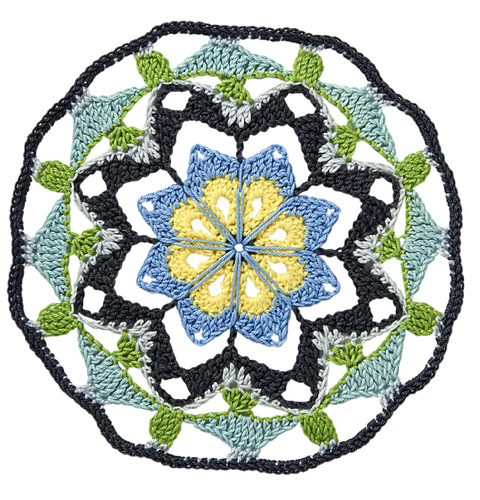 Ravelry: April showers mandala pattern by Lucy Croft