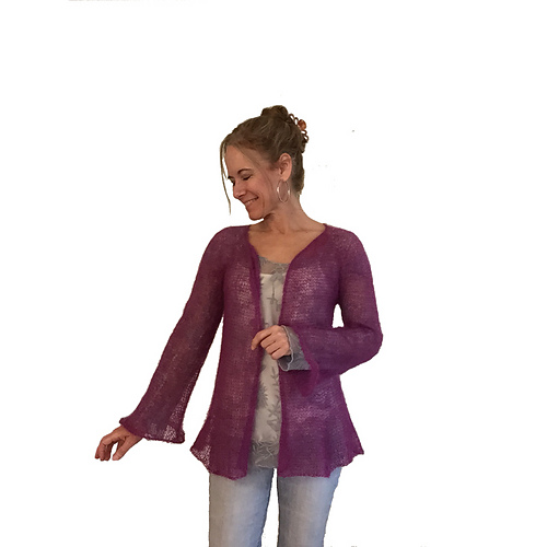 Ravelry: Diaphanous Mohair Cardigan pattern by Becky Pursell