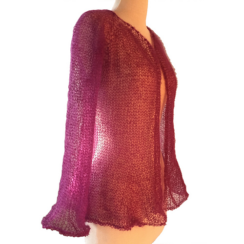 Ravelry: Diaphanous Mohair Cardigan pattern by Becky Pursell