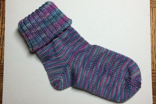 Ravelry: Beginner's Machine Knit Sock pattern by Brenda Bell