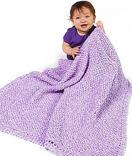 Ravelry: Diagonal Pattern Baby Blanket (Knit) pattern by Lion Brand Yarn