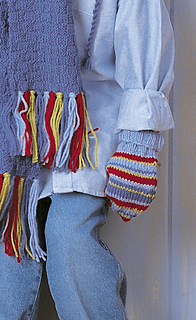 Ravelry: Funky Stripes and Checks Set: Mittens pattern by Patons