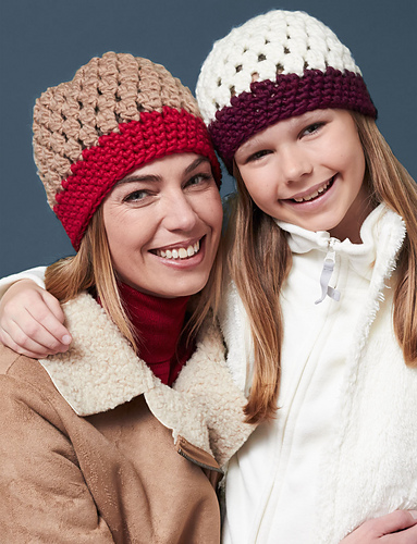 Ravelry: Cute as Clusters Hats pattern by Bernat Design Studio