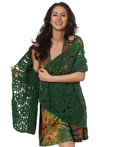 Ravelry: Fancy Shells Wrap pattern by Shannon Mullett-Bowlsby