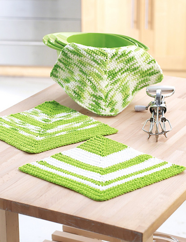 Ravelry: Mitered Dishcloths pattern by Lily Sugar'n Cream and Bernat ...