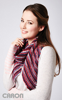 Ravelry: Bias Stripes Scarf pattern by Yarnspirations Design Studio
