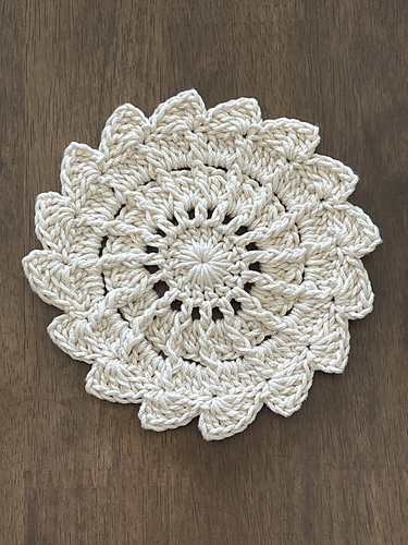 Ravelry: The Morning Star Sun Coaster pattern by Beverly Harbaugh