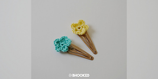 Ravelry: Little Flower Hair Clips pattern by B.Hooked Crochet & Knitting