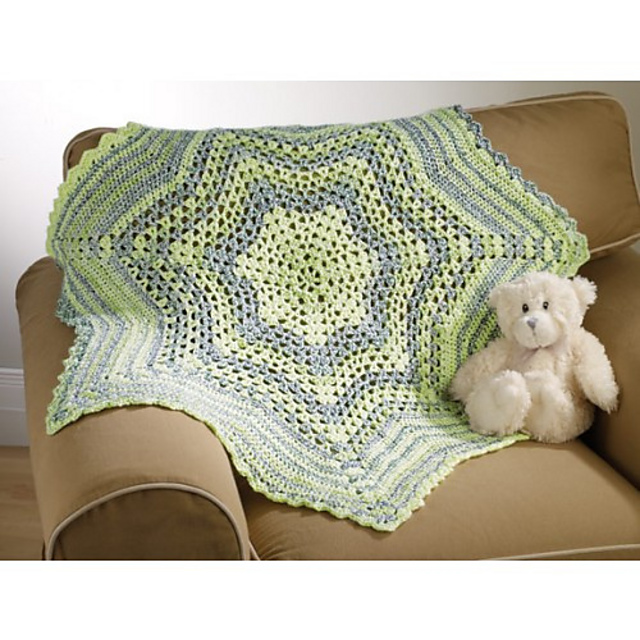 Ravelry: Round & Round Baby Blanket pattern by Mary Maxim