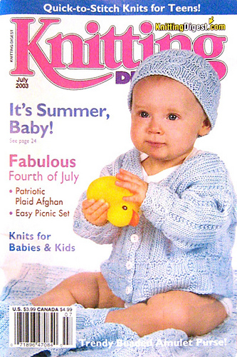 Ravelry: Knitting Digest Magazine, Vol. 25 No. 4, July 2003 - patterns