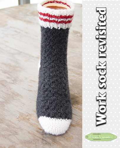 Ravelry: Work sock revisited pattern by Stephanie Voyer