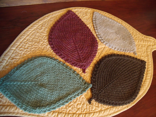 Ravelry: Autumn Leaves Coasters pattern by Evelyn Uyemura