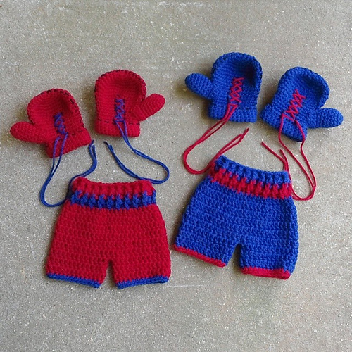 Ravelry: Baby Boxer / Boxing Outfit pattern by Briana K Designs