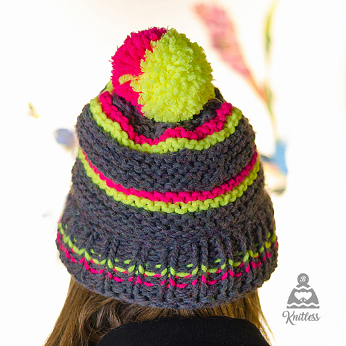 Ravelry: Neon Pop Bobble Hat pattern by Bored Knitless!