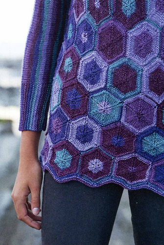 Ravelry: Hexagon Sweater pattern by Amy Gunderson