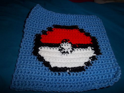 Ravelry: Pokeball Square pattern by Elizabeth Lehto