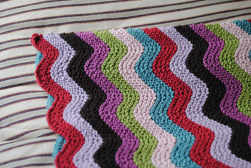 Ravelry: Cosine Ripple Baby Blanket pattern by Sam Godden