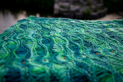 Ravelry: Blanco River Poncho Shawl pattern by Bethany Tiner