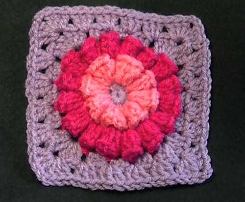 Ravelry: Popcorn Party Granny Square pattern by Crochet with Clare