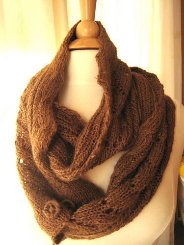 Ravelry: BonnieNurnberger's Lace, Cable, Scarf and Cowl all in one