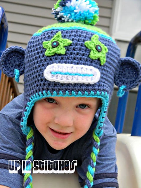 Ravelry: Funky Chick Sock Monkey pattern by Boomer Beanies