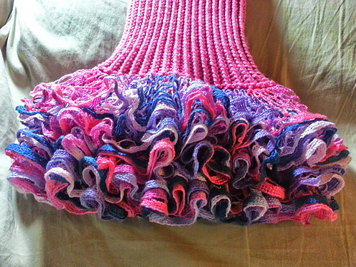 Ravelry: Princess Morgan Frilly Jumper pattern by Susan Elston