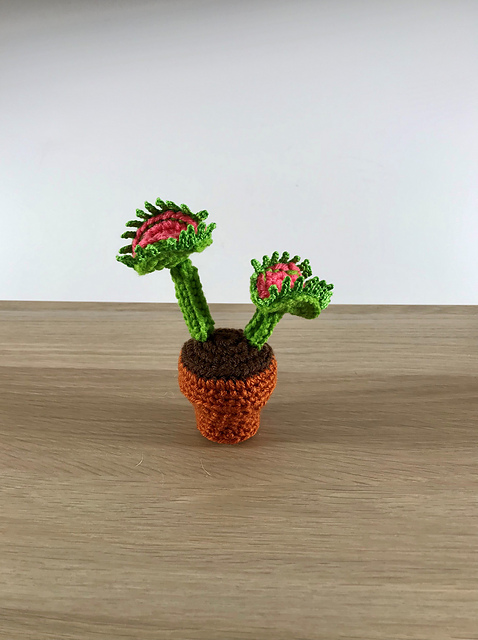 Ravelry: Friendly Venus Flytrap pattern by Boy Mom Crochet Life