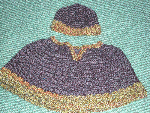 Ravelry: Autumn Crocheted Capelet pattern by Laura Hooker