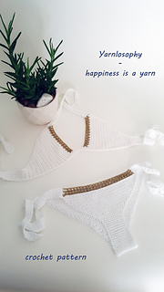 Ravelry: White and gold bikini pattern by Yarnlosophy by Marzia