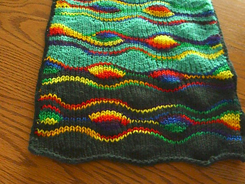 Ravelry: Machine Knit Short Row Scarf pattern by Breezy Spencer