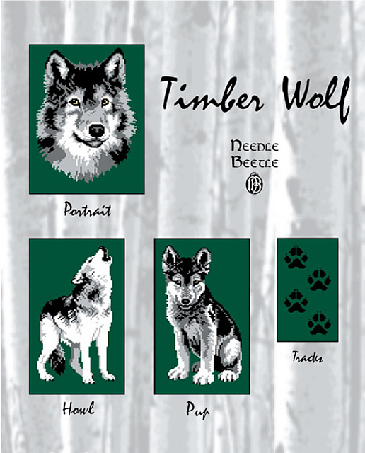 Ravelry: Timber Wolf - Charts pattern by Brenda Zuk
