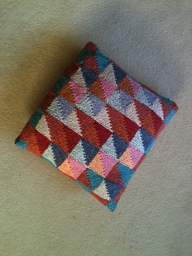 Ravelry: stone triangles cushion pattern by Kaffe Fassett & Brandon Mably