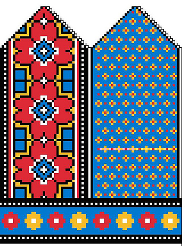 Ravelry: More Ukrainian Flower Mittens pattern by Daniel MacBride