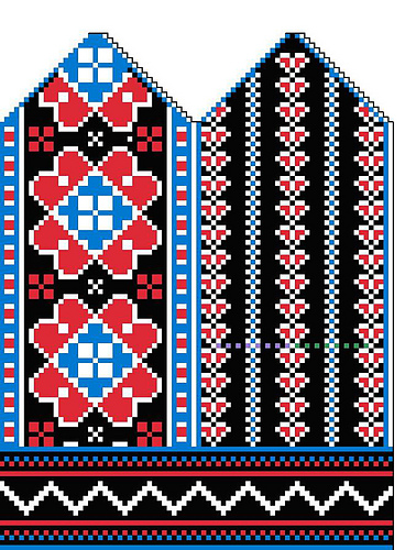 Ravelry: Ukrainian Flower Mittens pattern by Daniel MacBride