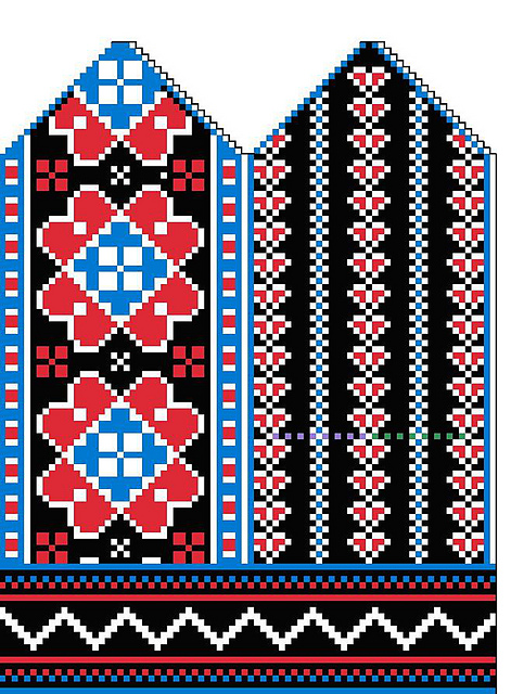 Ravelry: Ukrainian Flower Mittens pattern by Daniel MacBride