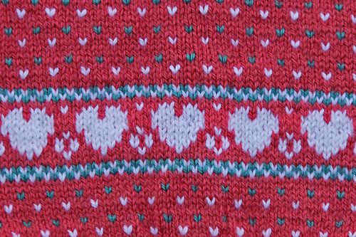 Ravelry: Sweet Hearts Fair Isle Baby Cardigan pattern by Bridget Pupillo