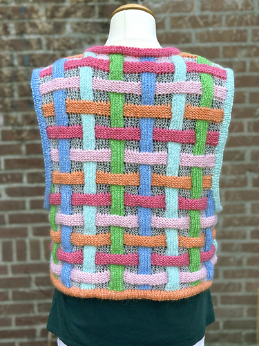 Ravelry: Sugar Sweet Woven Vest pattern by Nancy Marchant