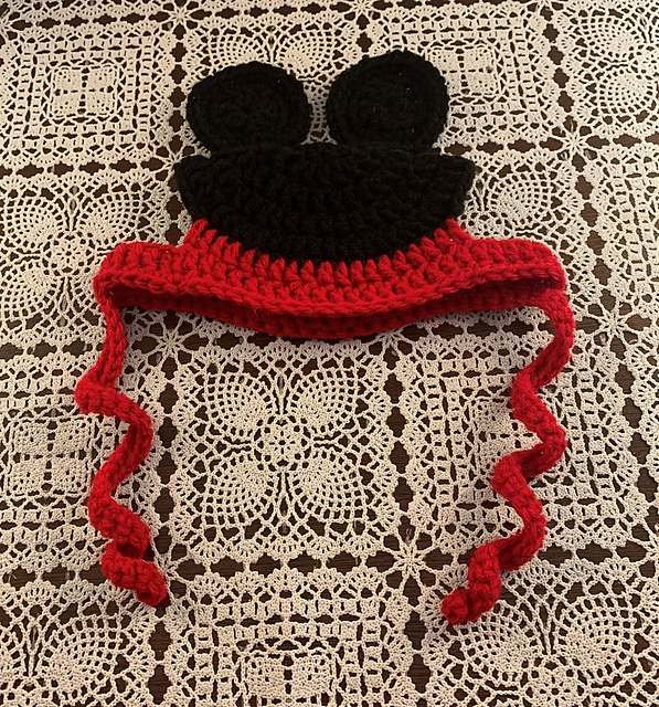 Ravelry: Mickey Mouse Dog Hat pattern by Becky Corwin-Adams