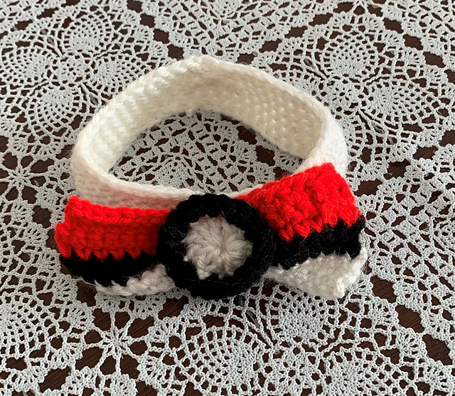 Ravelry: Pokemon Bow Tie Dog Collar pattern by Becky Corwin-Adams