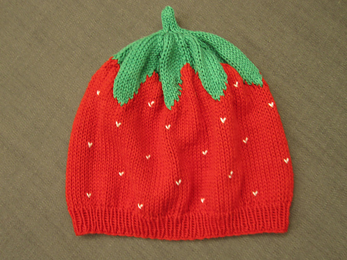Ravelry: Strawberry hat pattern by knit.sew.wear.love