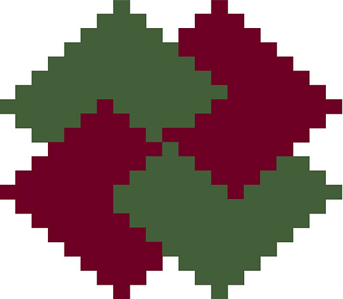 Ravelry: Crochet C2C – Card Trick Quilt Block pattern by Square One Crochet Designs