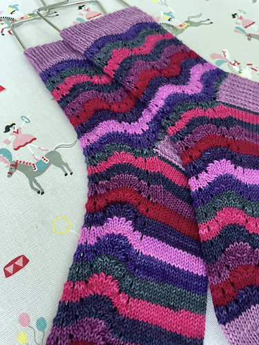 Ravelry: Fairground Socks pattern by Kay F Jones