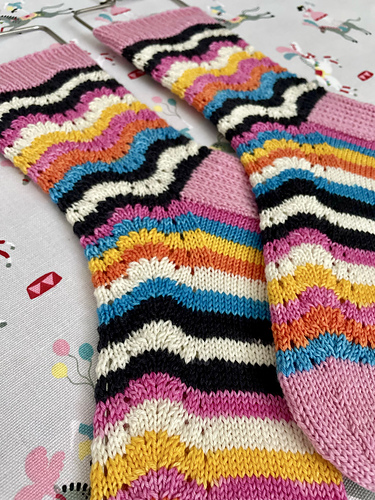 Ravelry: Fairground Socks pattern by Kay F Jones