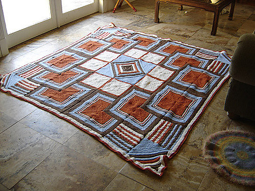 Ravelry: 200 Knitted Blocks Throw pattern by Jan Eaton
